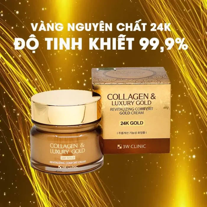 3W Clinic Collagen & Luxury Gold 24K Gold Cream