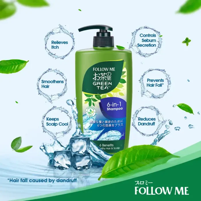 Follow Me Green Tea 6-In-1 Shampoo