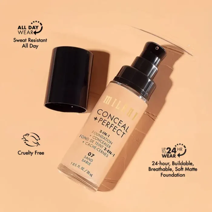 Milani Conceal + Perfect 2 In 1 Foundation Sand